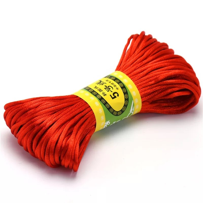 Jual Tali satin/ Tali Cina / Tali Sengkelit Ukuran 2mm (5 Meter ...