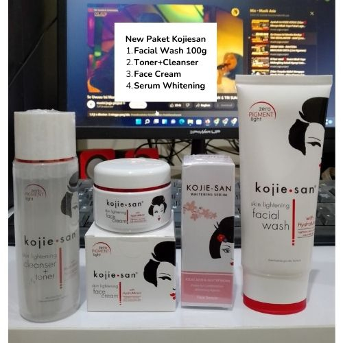 Jual ( Paket Kojisan ) NEW Paket Kojie san 4in1 / Facial Wash 100g ...