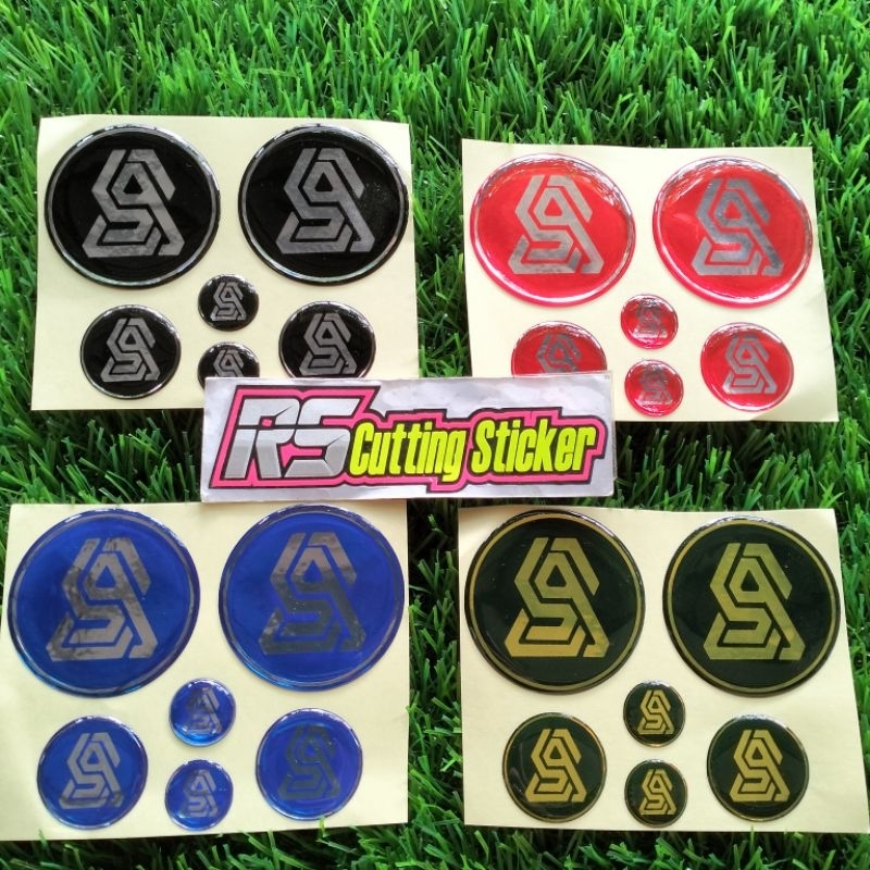 Jual sticker timbul logo black aerok 3D satu set | Shopee Indonesia