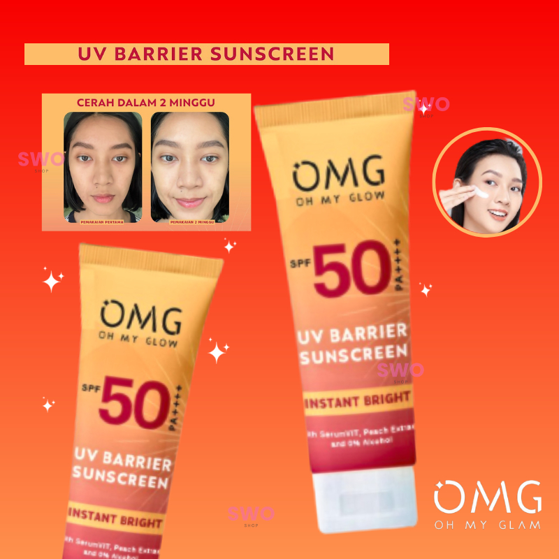 Jual OMG Sunscreen SPF 50 Oh My Glow Sun Care | Sunblock Wajah Instant ...