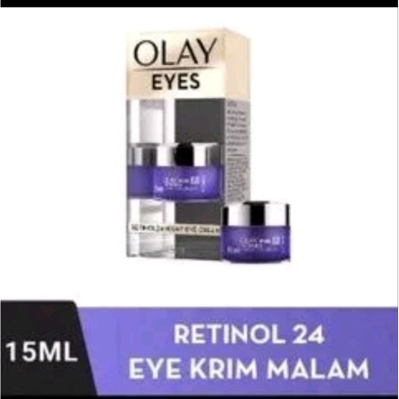 Jual OLAY EYE RETINOL24 NIGHT EYE CREAM 15ML(NON BOK) | Shopee Indonesia