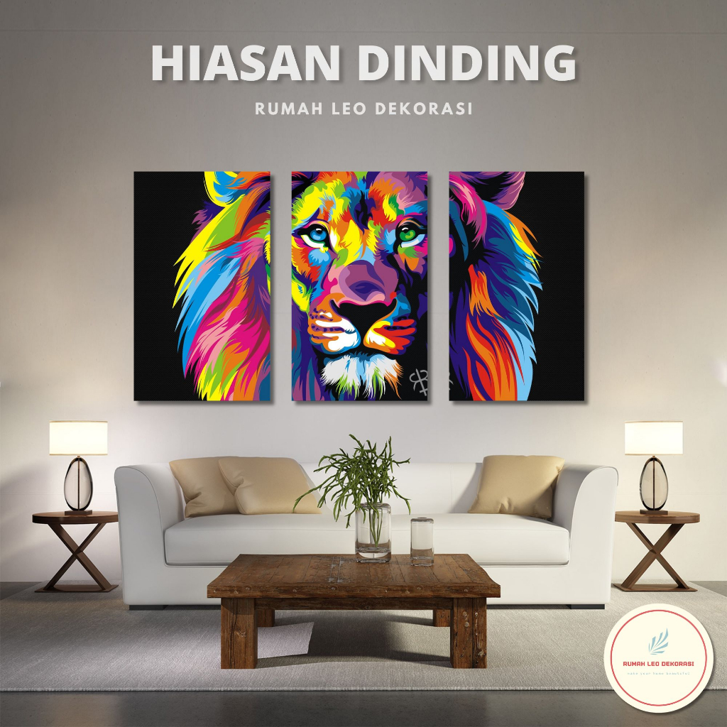 Jual Poster Papan MDF Hiasan Dinding Singa Aesthetic Jumbo 60 x 30 cm ...