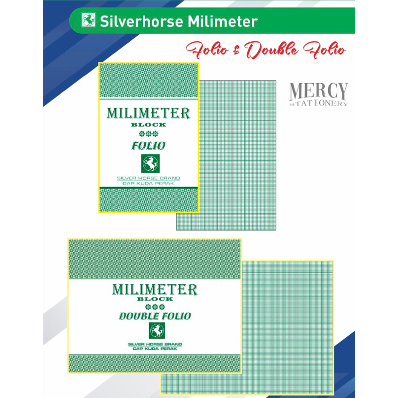 Jual Buku Milimeter Block SH Folio 25 Double Folio Graph Paper Graphing ...