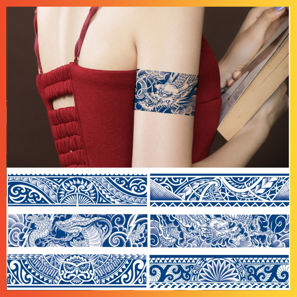 Jual Stiker Tato Semi Permanen Armband Tato Temporer Gelang Tahan Lama ...