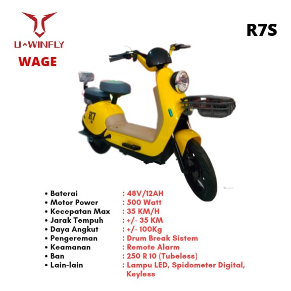 Jual Sepeda Listrik Uwinfly R7S Sepeda Listrik R7S Uwinfly Sepeda ...