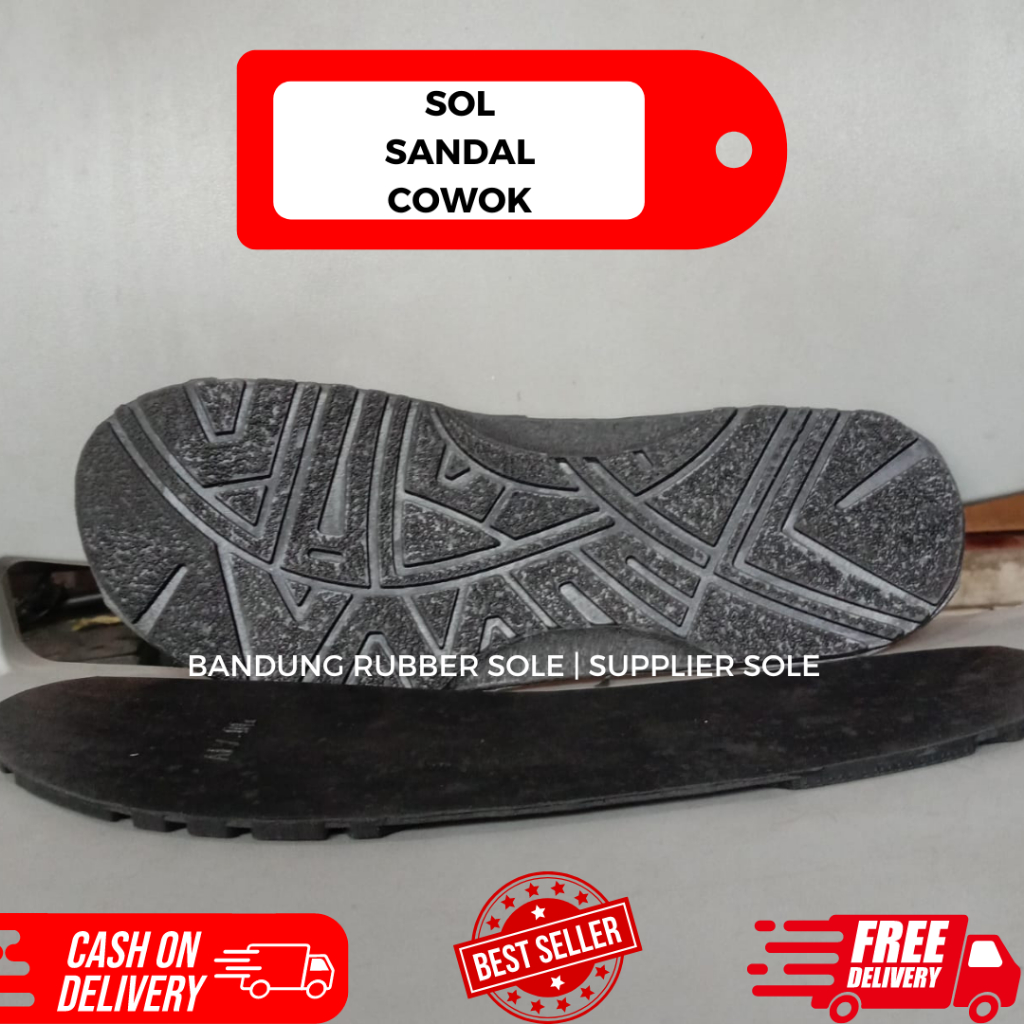Jual Outsole Karet Sandal Cowo - Sol Rubber - Sol Tipis Sandal Casual ...