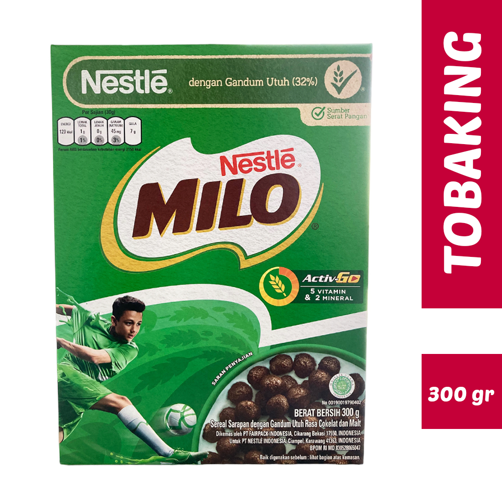 Jual Milo Sereal Ball Nestle 300 gr cereal gandum cokelat dan malt ...
