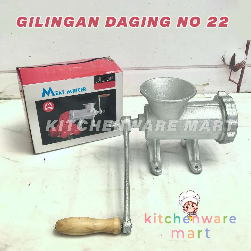 Jual Gilingan daging No 22 Besi cor tebal baja Gilingan bumbu | Shopee ...
