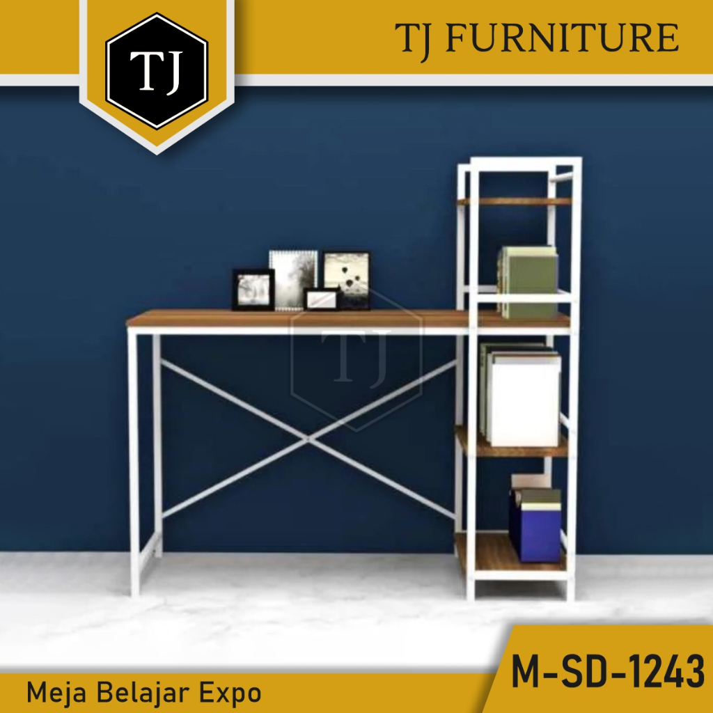 Jual Expo Meja Serbaguna Kayu Kaki Besi / Study Desk / Meja Kerja ...