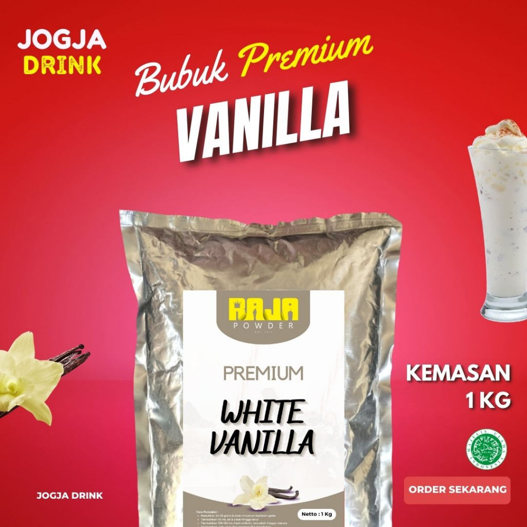 Jual Bubuk Minuman Rasa Vanila Powder Vanilla Kemasan 1 Kg / 1000 gram ...