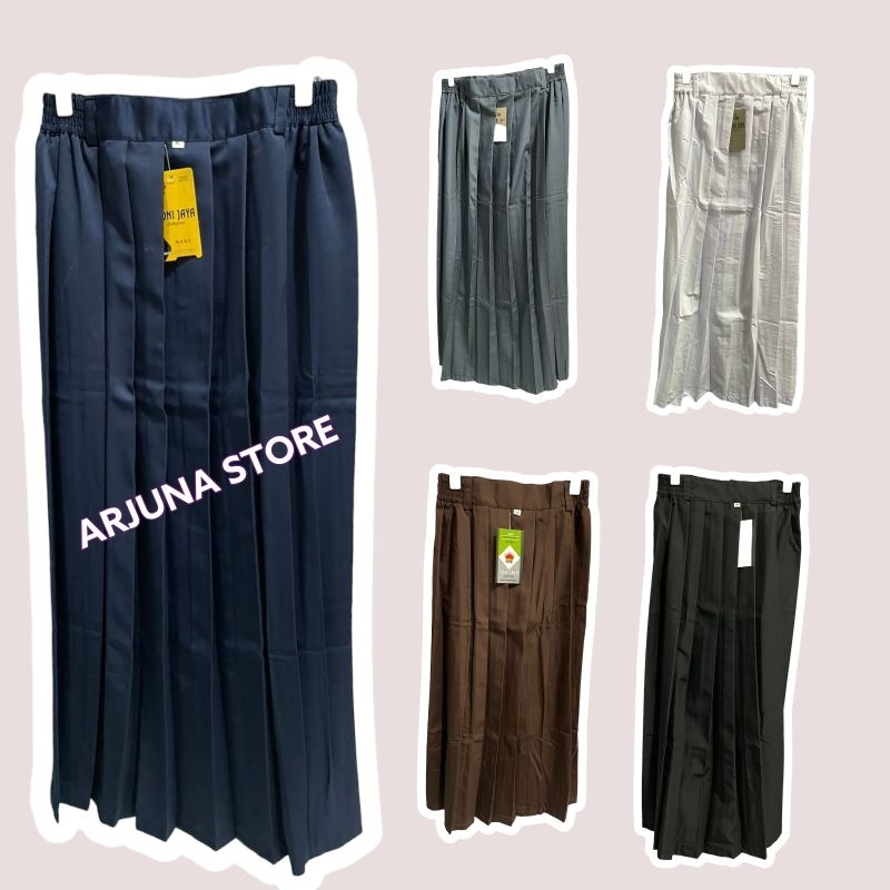 Jual Rok rempel Smp Sma biru abu coklat pramuka osis hitam putih ...