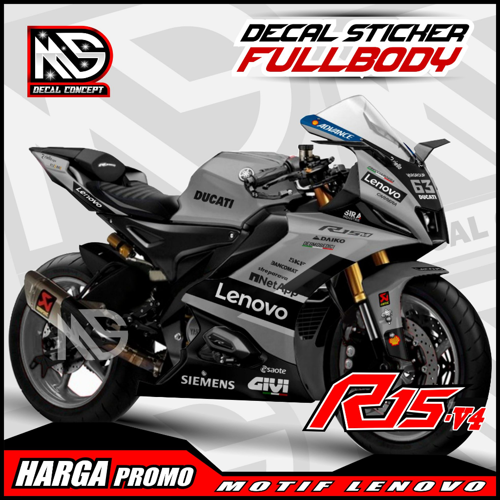 Jual ⭐⭐⭐⭐⭐Stiker Decal R15 V4 Stiker Striping Full Body variasi sticker ...