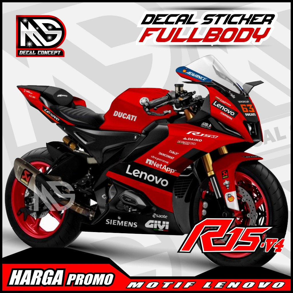 Jual ⭐⭐⭐⭐⭐Stiker Decal R15 V4 Stiker Striping Full Body variasi sticker ...