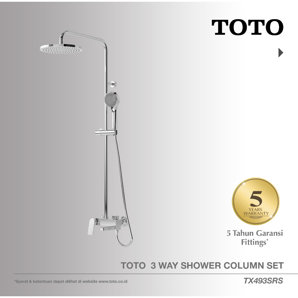 Jual TOTO TX493SRS 3 Way Shower Column Set | Shopee Indonesia