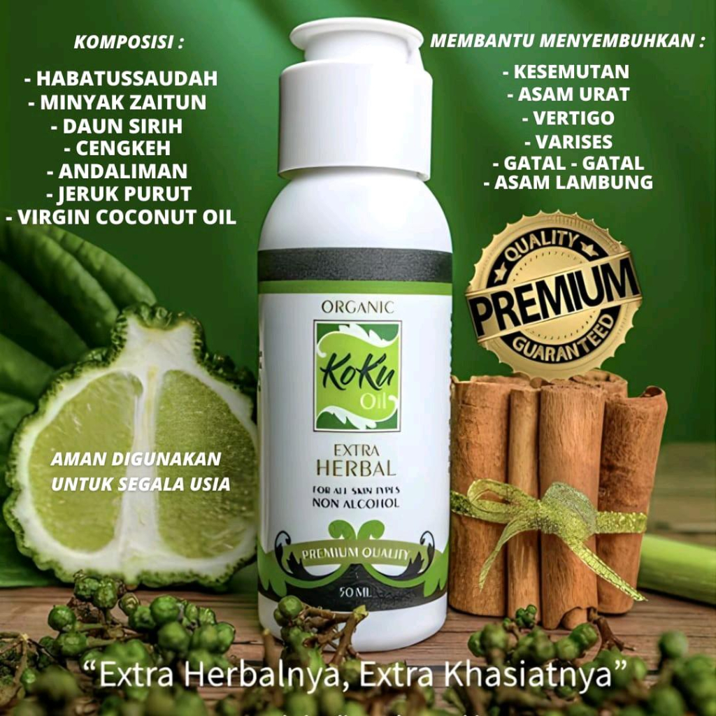 Jual Koku Oil 50 Ml Minyak Gosok Herbal | Shopee Indonesia