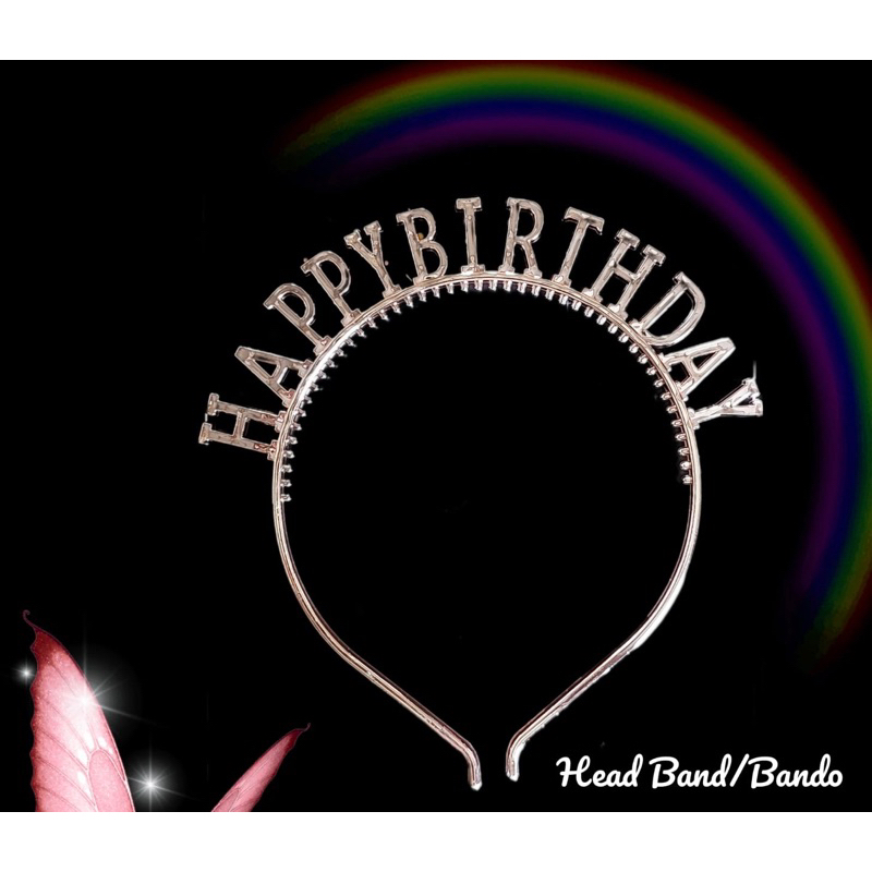 Jual Bando / bondu tulisan Happy Birthday bride to be bridal shower ...