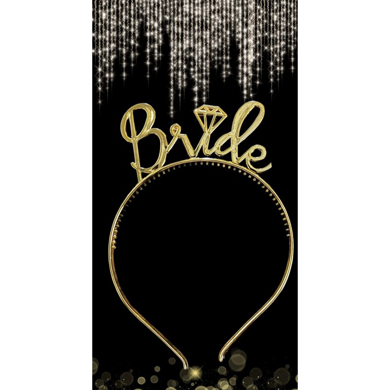 Jual Bando / bondu tulisan Happy Birthday bride to be bridal shower ...