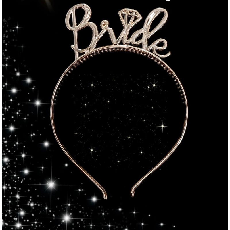 Jual Bando / bondu tulisan Happy Birthday bride to be bridal shower ...