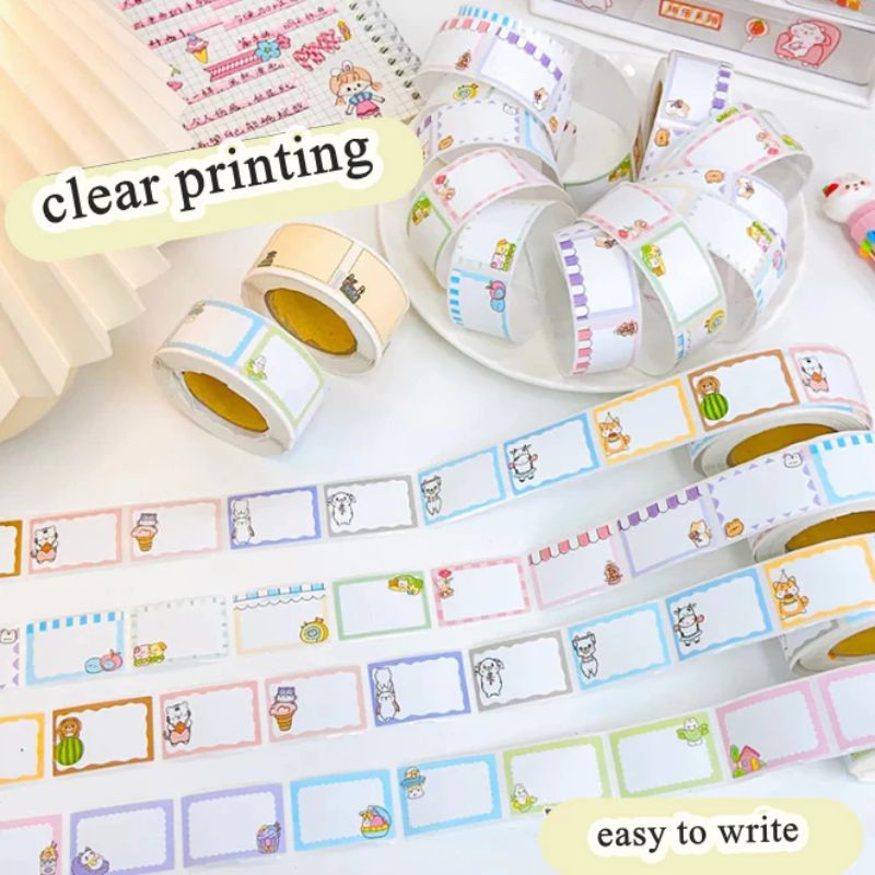 Jual Stiker label persegi panjang kosong 50 pcs | Stiker label kosong ...