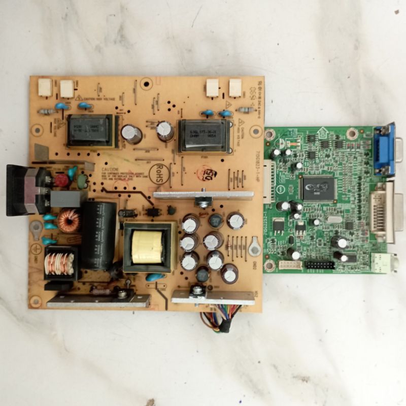 Jual MB MAINBOARD PSU POWER SUPPLY MESIN MONITOR HP VP17 | Shopee Indonesia