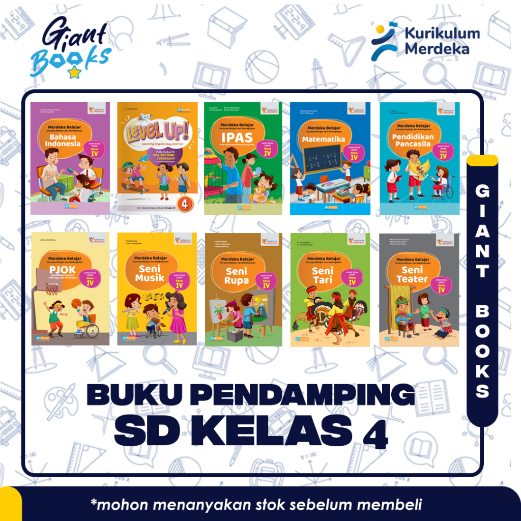 Jual GIANT BOOKS - Buku Siswa Pendamping Sekolah JP Books Kurmer SD Kelas 4 - Kurikulum Merdeka ...