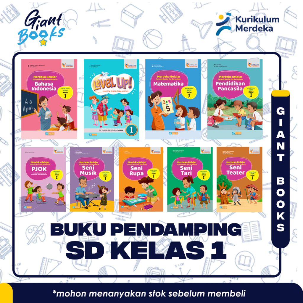 Jual GIANT BOOKS - Buku Siswa Pendamping Sekolah JP Books Kurmer SD Kelas 1 - Kurikulum Merdeka ...