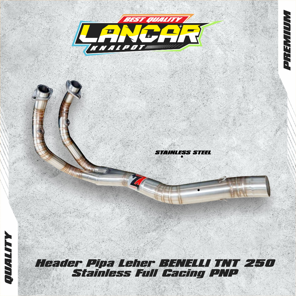 Jual Header Pipa Leher BENELLI TNT 250 Stainless Full Cacing PNP ...