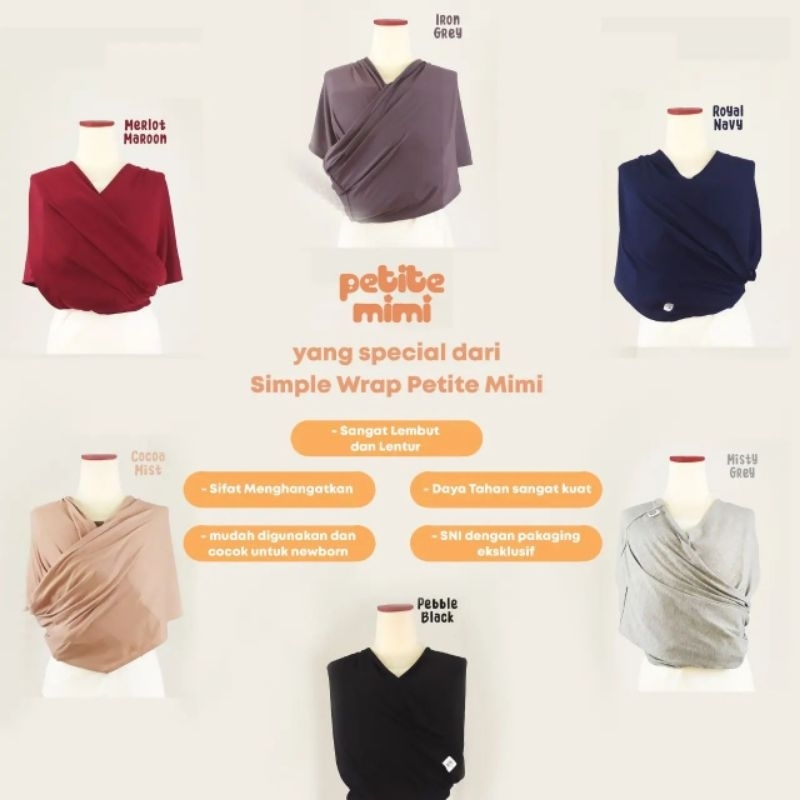 Jual gendongan petitemimi simple wrap | Shopee Indonesia