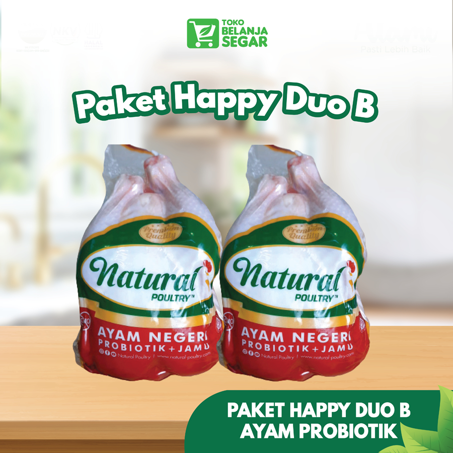 Jual Paket Happy Duo B : 2 Ayam Negri Probiotik Reguler - Natural ...