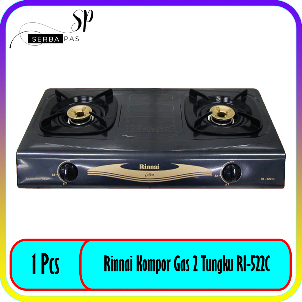 Jual Rinnai Kompor Gas 2 Tungku RI-522C | Shopee Indonesia