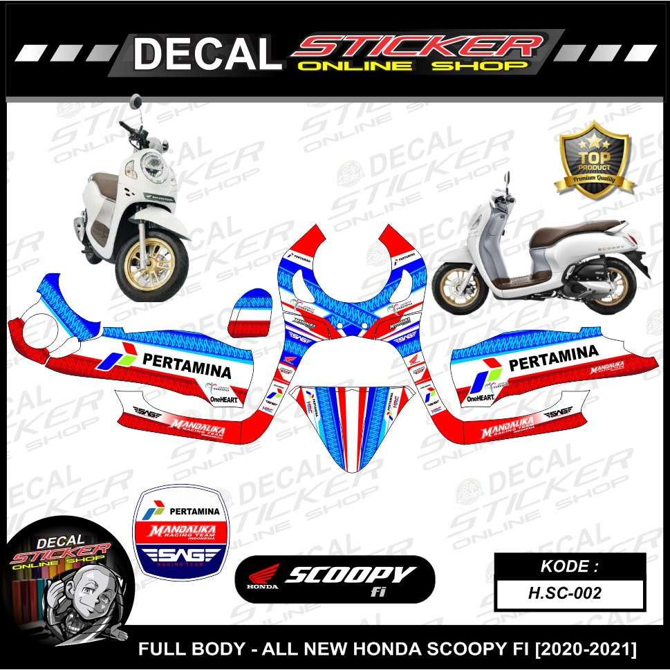 Jual Decal Scoopy full body Dekal Sticker New Fi Baru 2020 2021 2022 ...