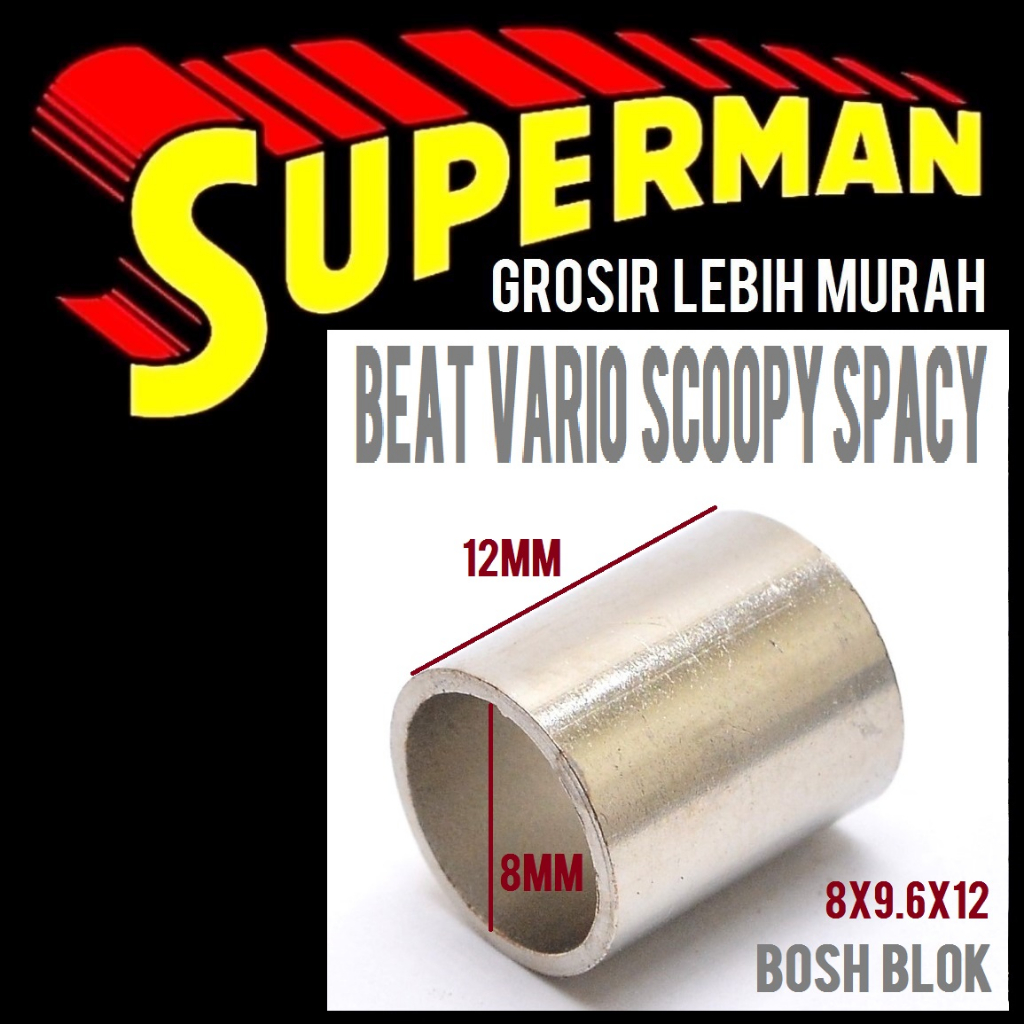 Jual BOSH BLOK VARIO BEAT 8X9.6X12 mm bos block mesin crankcase pin ...