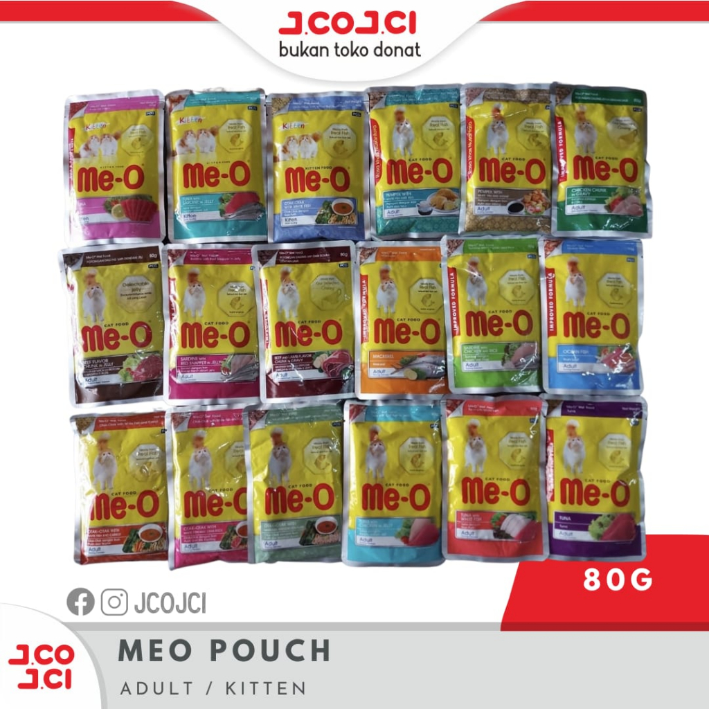 Jual Meo Pouch 85gr / Meo Sachet Wetfood All Variant Kitten & Adult ...