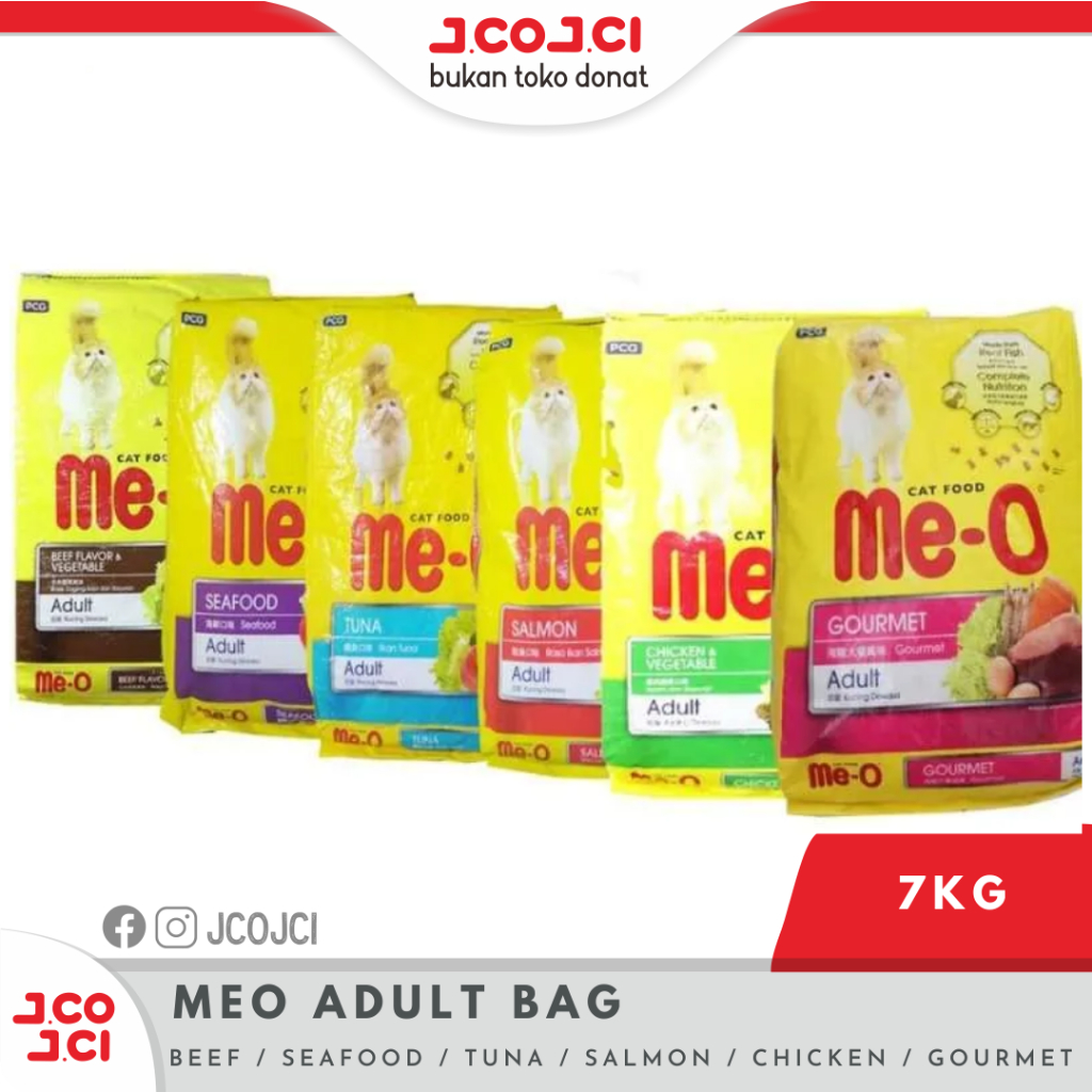 Jual Meo Adult 7 kg - Me-O Tuna / Salmon / Seafood / Beef / Gourmet ...