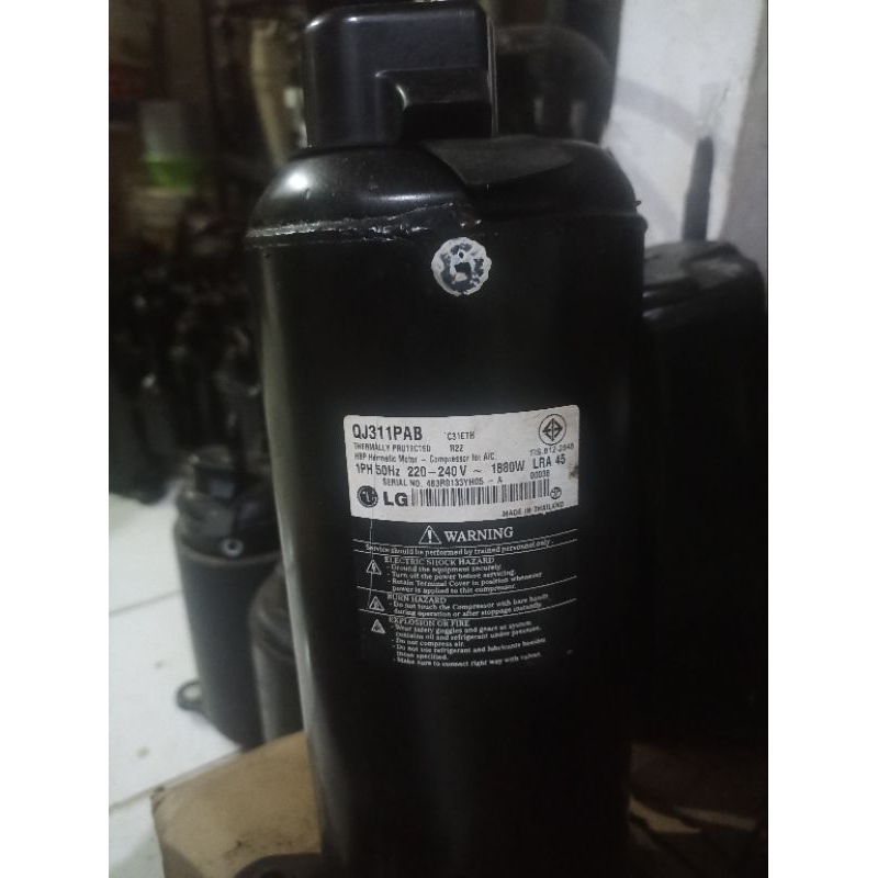 Jual kompresor compresor ac bekas merek LG 2pk r22 | Shopee Indonesia