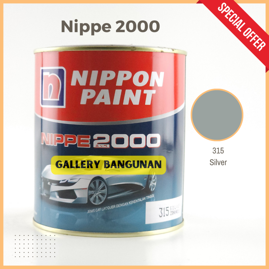 Jual Nippe 2000 315 Silver Cat Kayu Besi NC Nippon Paint Kemasan 1 Liter | Shopee Indonesia