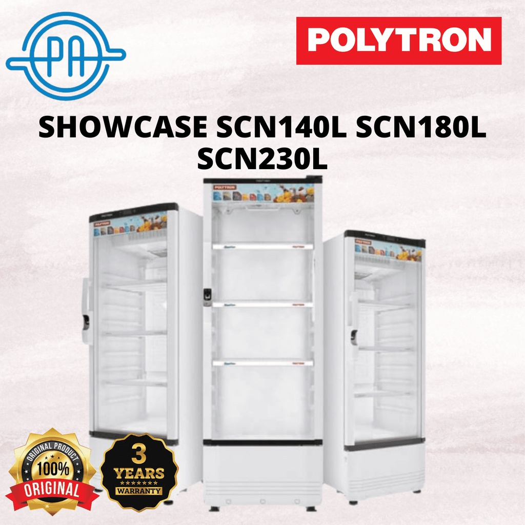 Jual POLYTRON SHOWCASE SCN140L SCN180L SCN230L SCN 237L Lemari Es ...