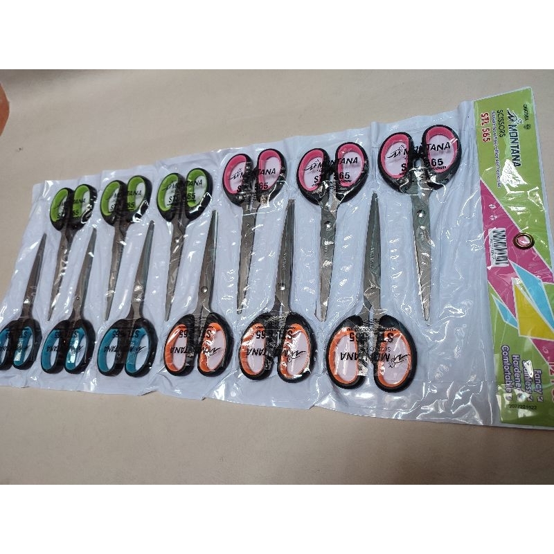 Jual MONTANA Gunting Tanggung Renteng (1 renteng isi 12 pc) | Shopee ...