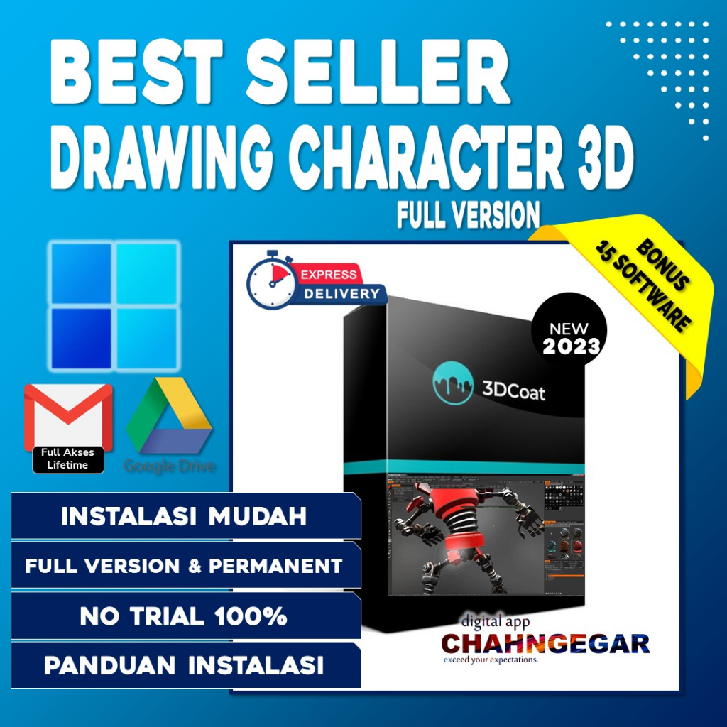 Jual 3D-Coat 2023 Full Version 3DCoat 2023 Software 3D Coat Character Modeling 3D Sculpting ...