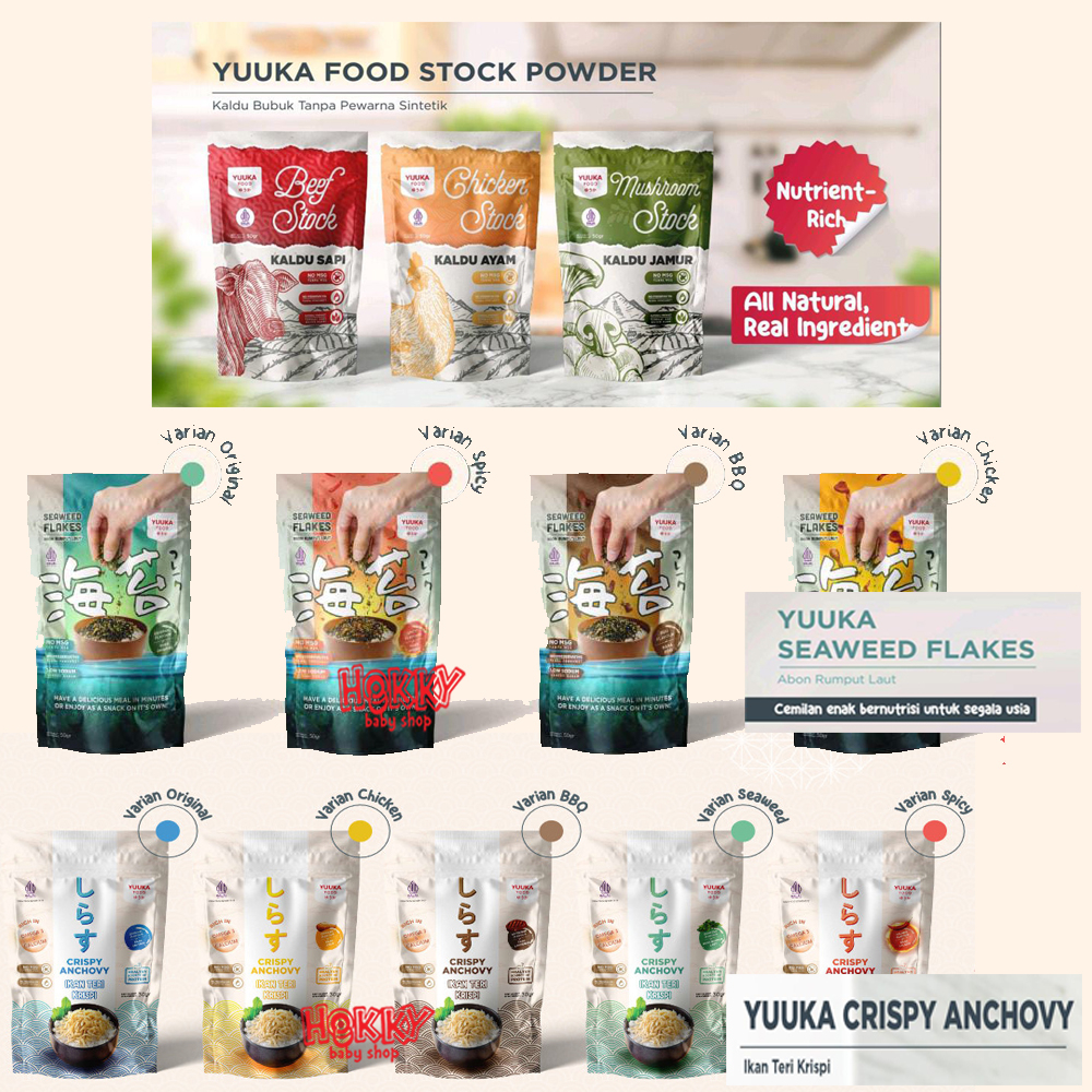 Jual Yuuka Food Seaweed Flakes 50gr Abon Rumput Laut Nori | Kaldu Asli ...