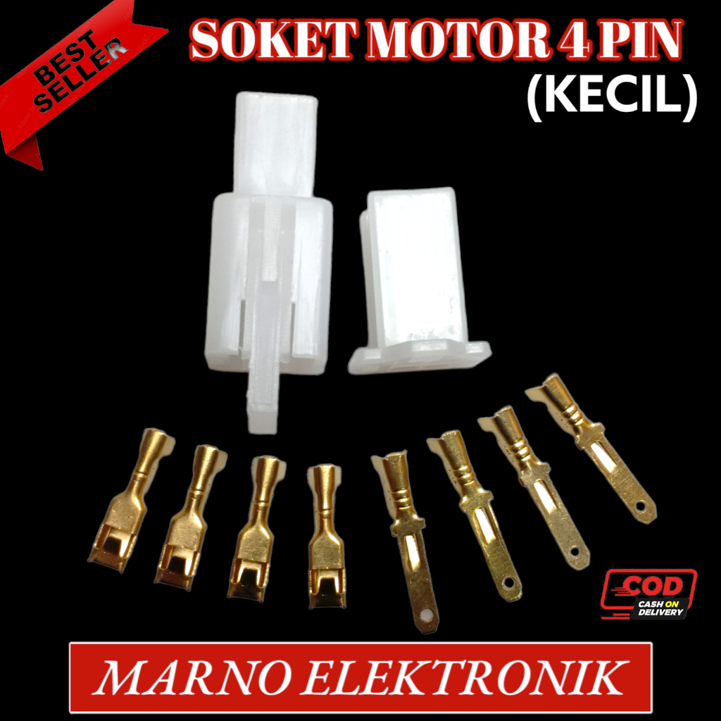 Jual SOKET MOTOR 4 PIN KECIL SOCKET 4PIN ASLI ORIGINAL ORI | Shopee ...