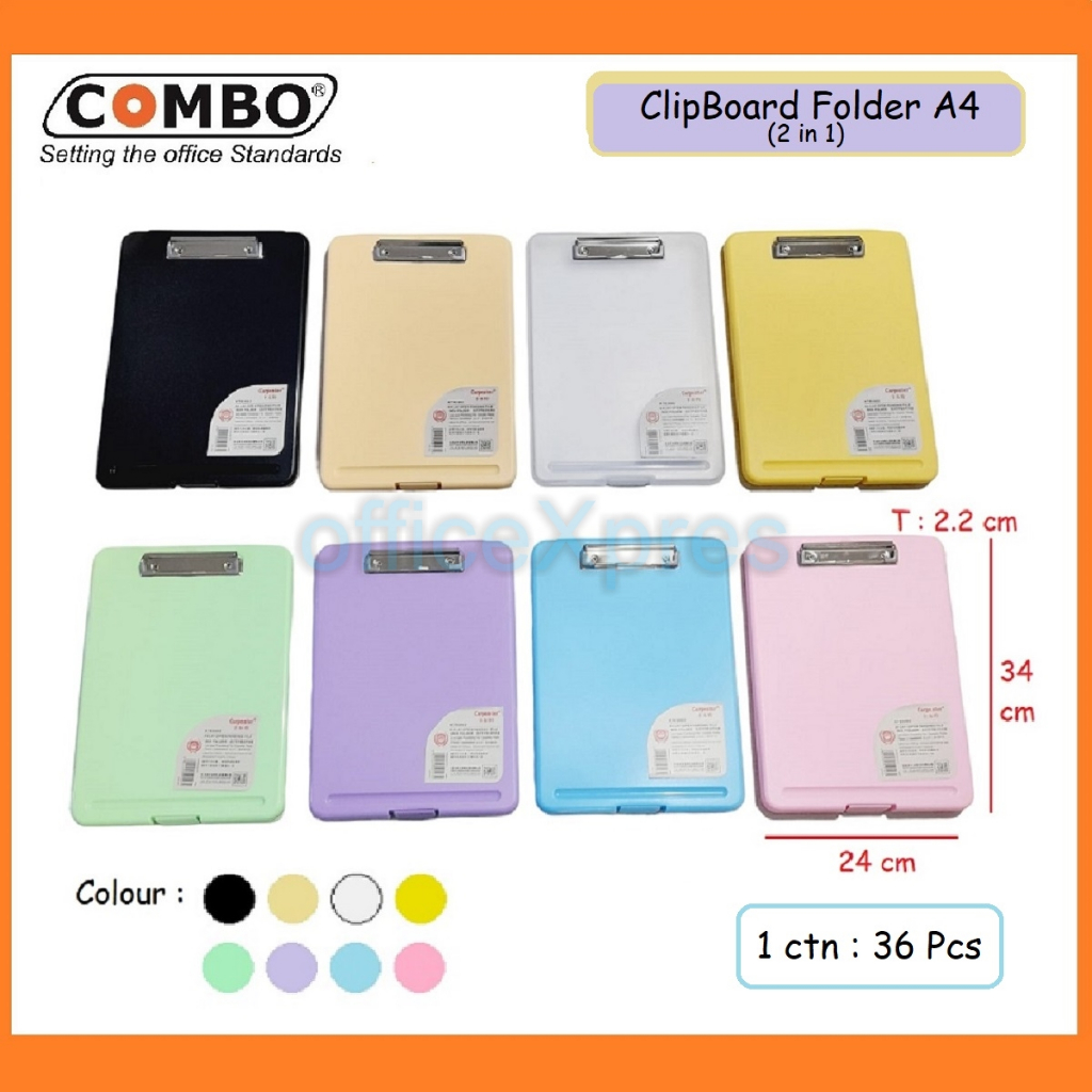 Jual Clipboard + Storage Alas Papan Ujian / Papan Jalan 2in1 ...