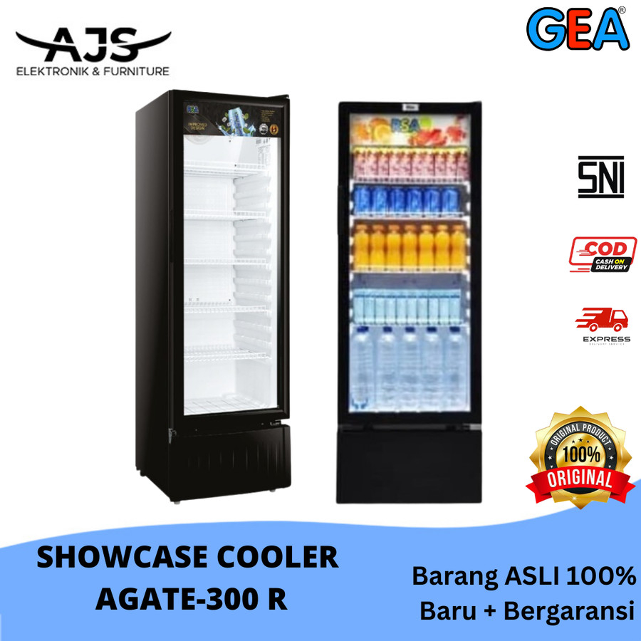 Jual RSA Showcase 1 Pintu AGATE-300R 290L 5 Rak No Frost | Shopee Indonesia