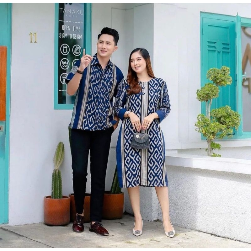 Jual Set Couple Tenun Ikat Troso Baju Couple Tenun Prewedding | Shopee Indonesia