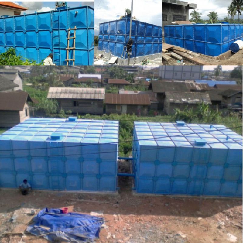 Jual Roof tank Air Fiberglass 36m3 / Produsen Tangki Fiber / Panel Tank ...