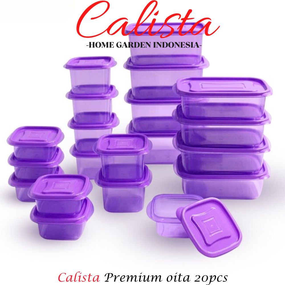 Jual [ CALISTA ] FOOD CONTAINER TOPLES PLASTIK CALISTA OITA SET ISI ...