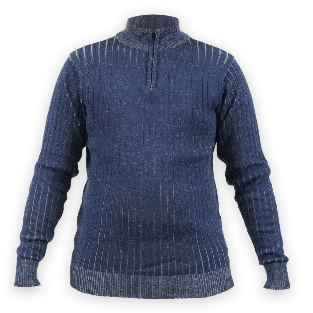 Jual sweater rajut pria Quarter neck boneh clot turleneck pria lengan ...