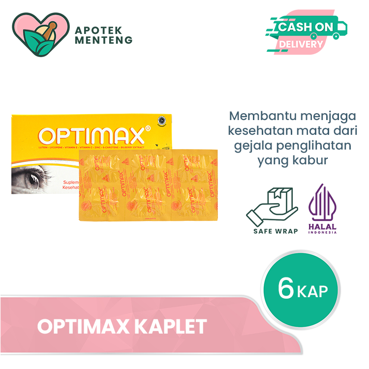Jual Optimax 6 Kaplet - Vitamin dan Suplemen Kesehatan Mata | Shopee ...
