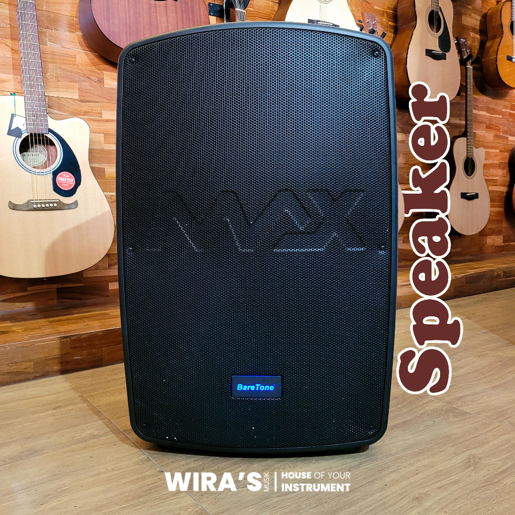 Jual SPEAKER PORTABLE BARETONE MAX15NB 800W | Shopee Indonesia