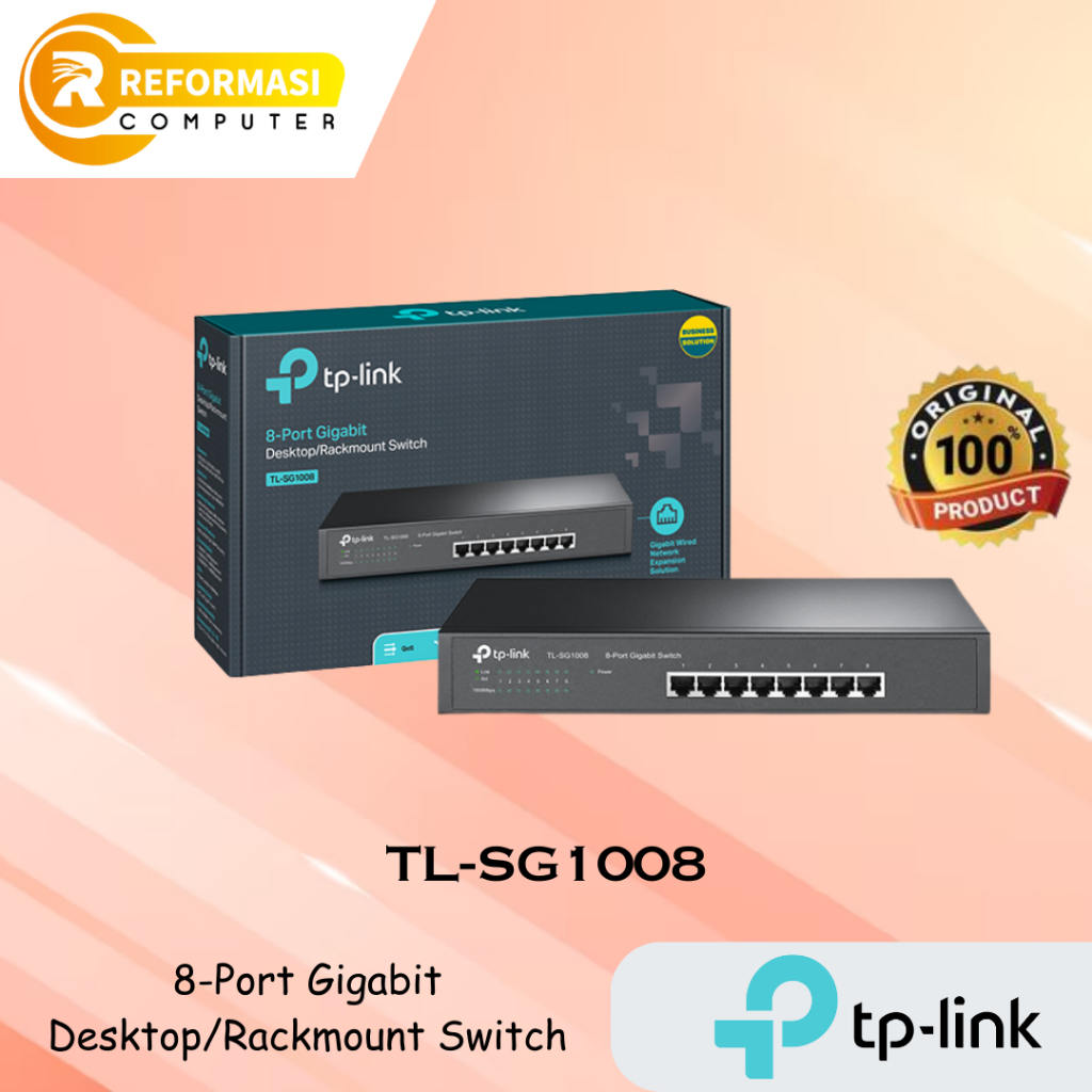 Jual Tp-link TL-SG1008 8-Port Gigabit Desktop/Rackmount Switch | Shopee ...